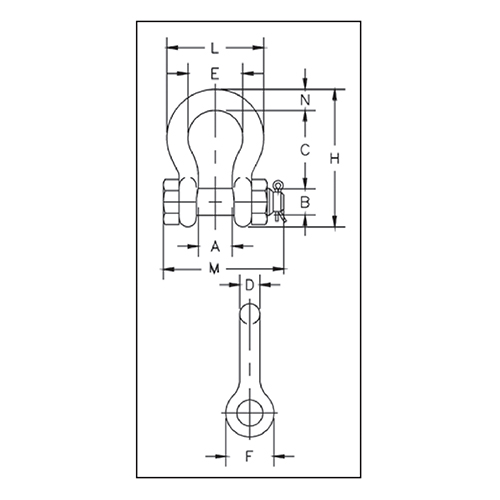 Crosby G-2130 Bolt Type Anchor Shackles